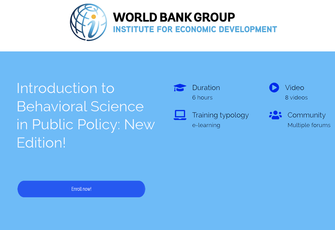 Introduction to Behavioural Science in Public Policy | AESA
